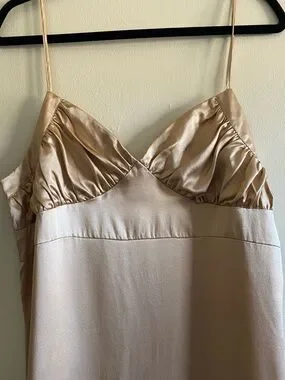 Lilysilk | Dresses | Gold Silk Dress | Poshmark